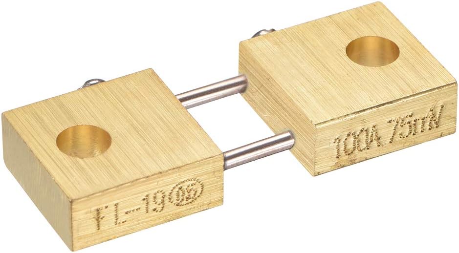uxcell Shunt Resistor 100A 75mV for DC Current Ammeter Analog Panel ...