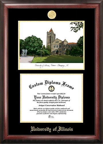 Campus Images University of Illinois, Urbana-Champaign Embossed Diploma ...