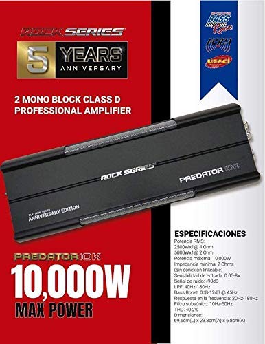 Jacobo Electronik's Amplificador Rock Series Predator 10K MONOBLOCK ...