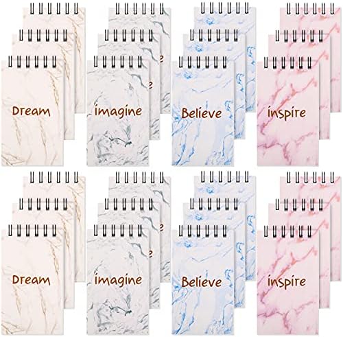 Amazon.com : 24 Pieces Inspirational Notepads Marble Mini Motivational ...