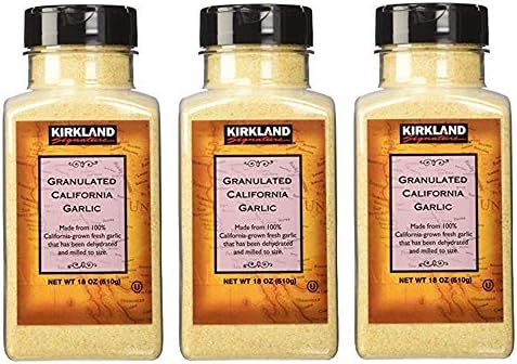 Amazon.com : 3 Packs :Kirkland Signature Granulated California Garlic ...