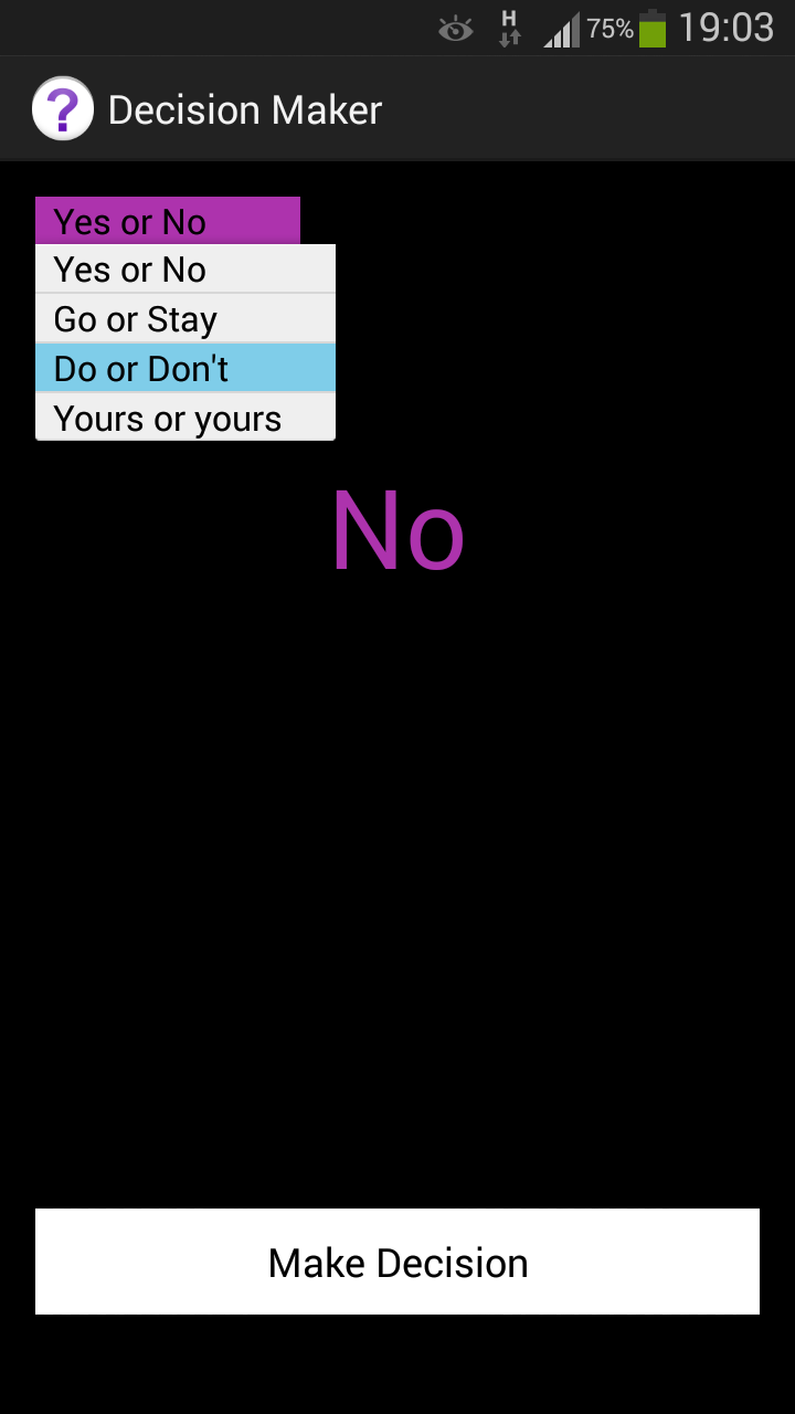 Decision Maker - App on Amazon Appstore