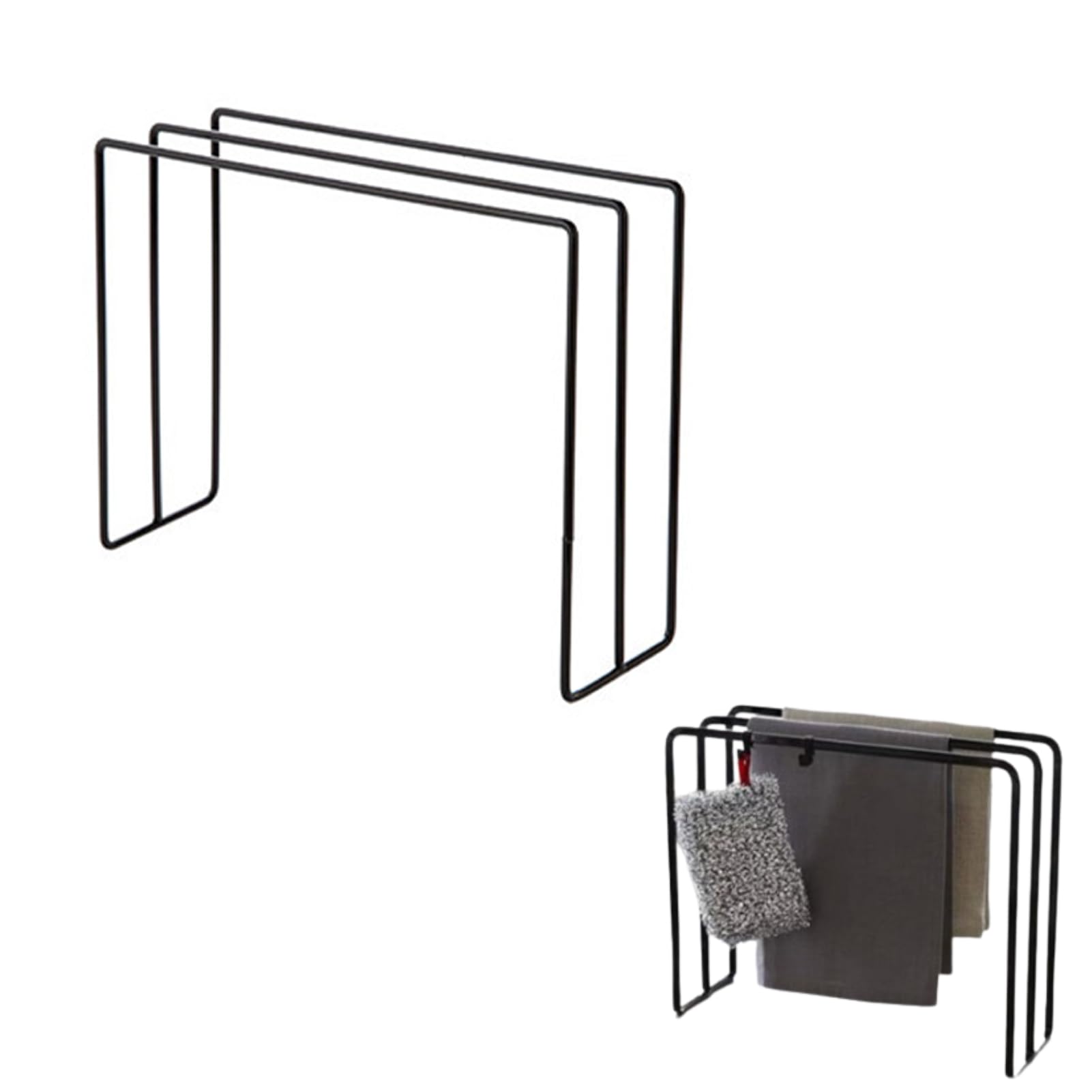 Amazon.com - Black Dishcloth Hanger, Free Standing Dish Rag Storage ...
