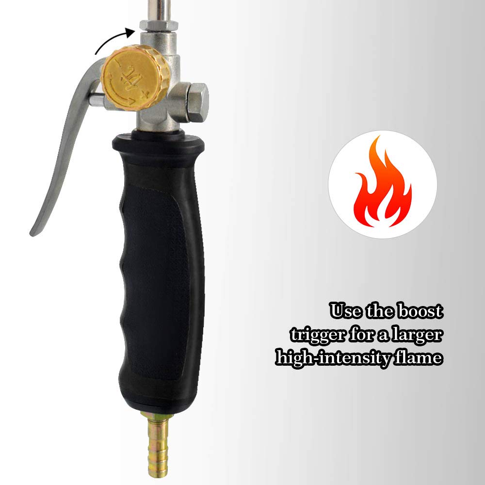 TOAUTO Propane Torch Weed Burner Torch Double Switch with Push Button ...