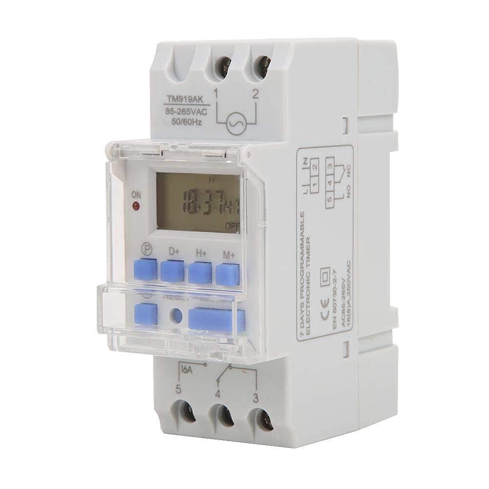 Buy KINGXH Electrical Timer Switch Weekly 12/24hrs Timer Relay Switch ...