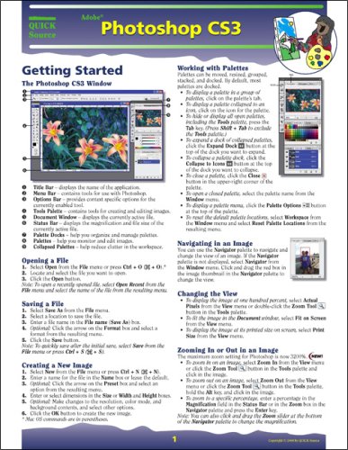 Photoshop CS3 Quick Source Reference Guide: Quick Source: 9781932104868 ...