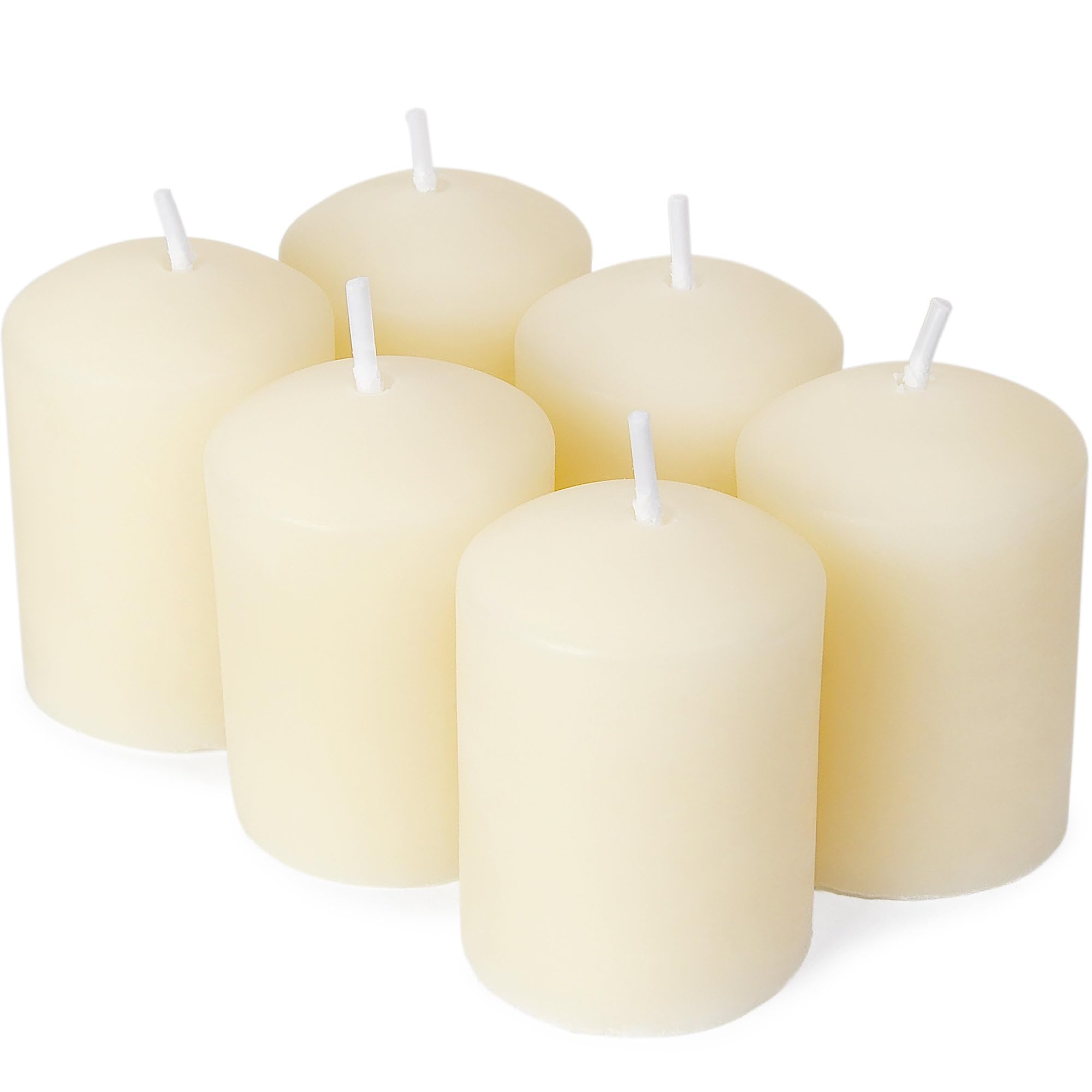 Amazon.com: White Beeswax Votive Candles, Natural Beeswax Pillar Candle ...