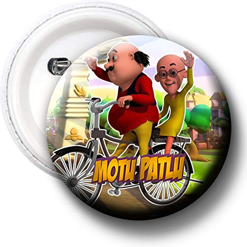 360Edutech, Motu Patlu Pin Back Button Badge, Toy Gift to Kids Boys ...