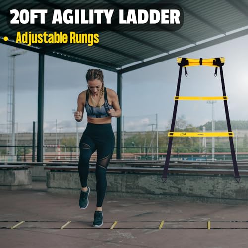 Snapklik.com : Invincible Fitness Agility Ladder Training Equipment Set ...