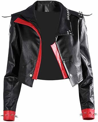 Amazon.com: Vi Cosplay Jacket Coat Vi Costume Adult Women Halloween The ...