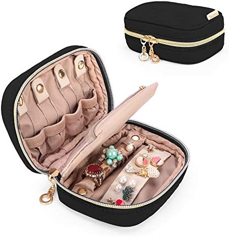 ProCase Travel Jewelry Case Organizer Bag, Soft Padded Double Layer ...