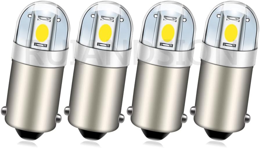 Ruiandsion 5pcs 6V BA9S LED Bulbs Warm White BA9 53 57 1895 64111 2835 ...