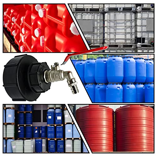 NICEWAT IBC Tank Adapter, IBC Tank Fittings 3/4″, IBC Tank Valve ...