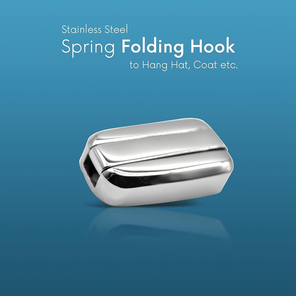 Boat Organization 3-Pack Stainless Steel Spring Loaded Marine Coat ...