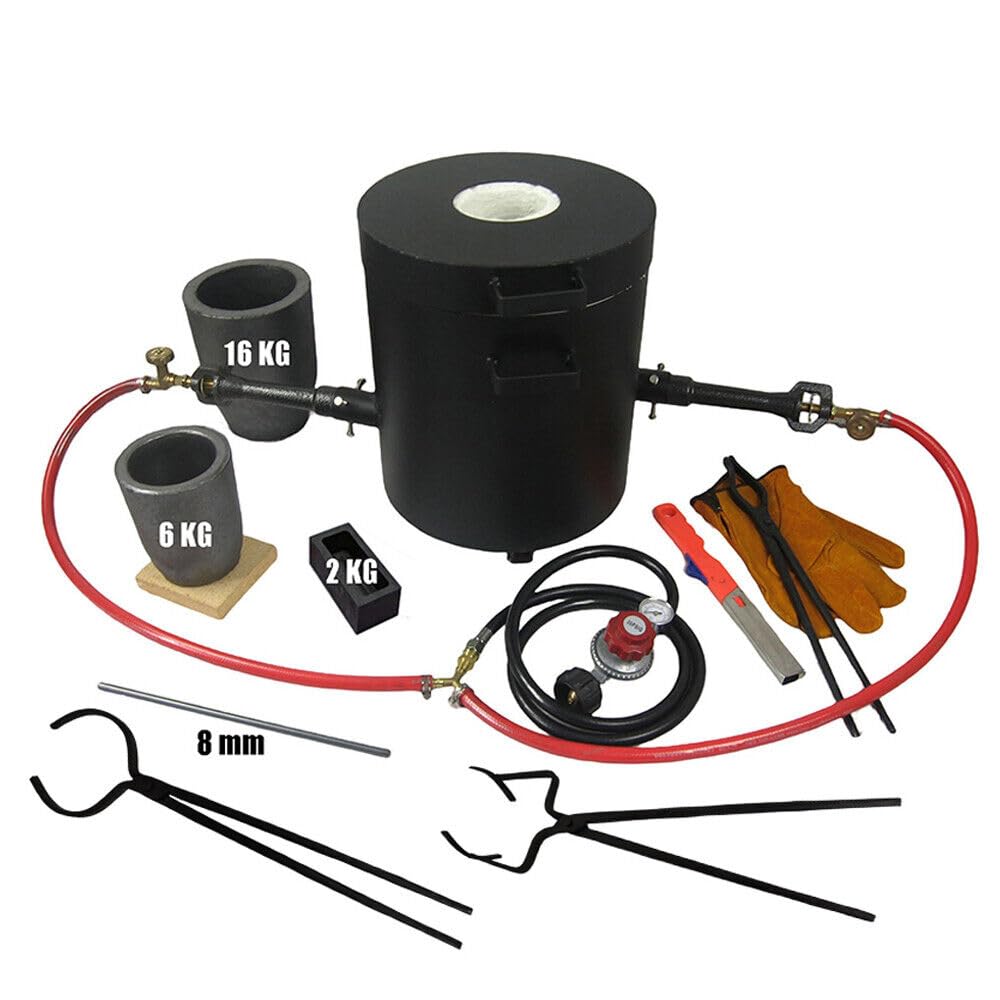 Amazon.com: 16KG/35LBS Propane Smelting Furnace Kits with Double Forge ...