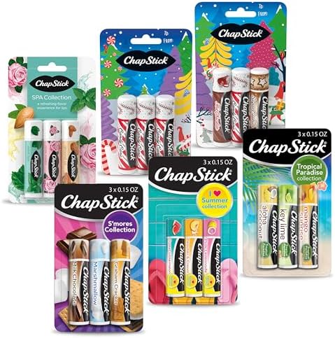 Amazon.com: ChapStick Holiday Collection, Lip Balm Tube, 0.15 Ounce ...