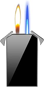 Amazon.com: Dual Flame Square Shape Torch Lighter, Switchable Torch Jet ...