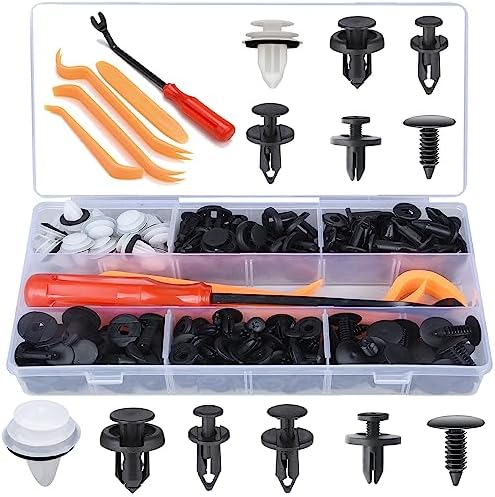 Car Retainer Clips, Preciva 155pcs Car Plastic Mounting Set, 6 Sizes ...