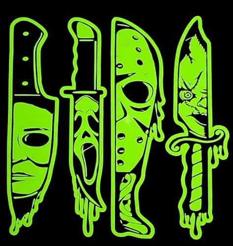 Amazon.com: Horror Themed Decals, Ghostface, Chucky, Michael, Jason ...