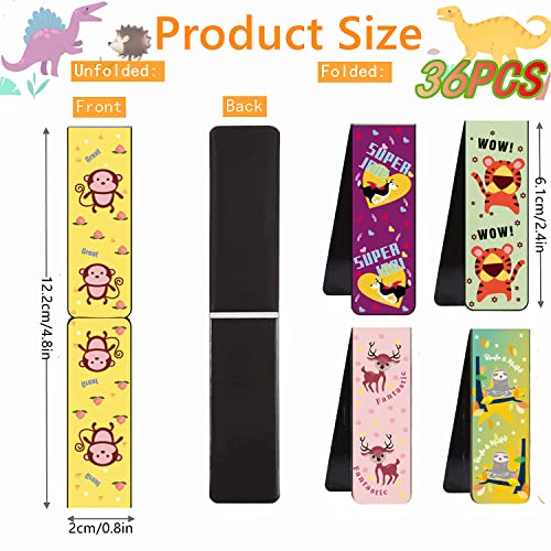 Pack of 36 Magnetic Bookmarks, Magnetic Bookmarks Kit, Animal Magnetic ...