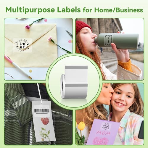 Snapklik.com : Phomemo Thermal Labels-Transparent Labels M110 Labels ...