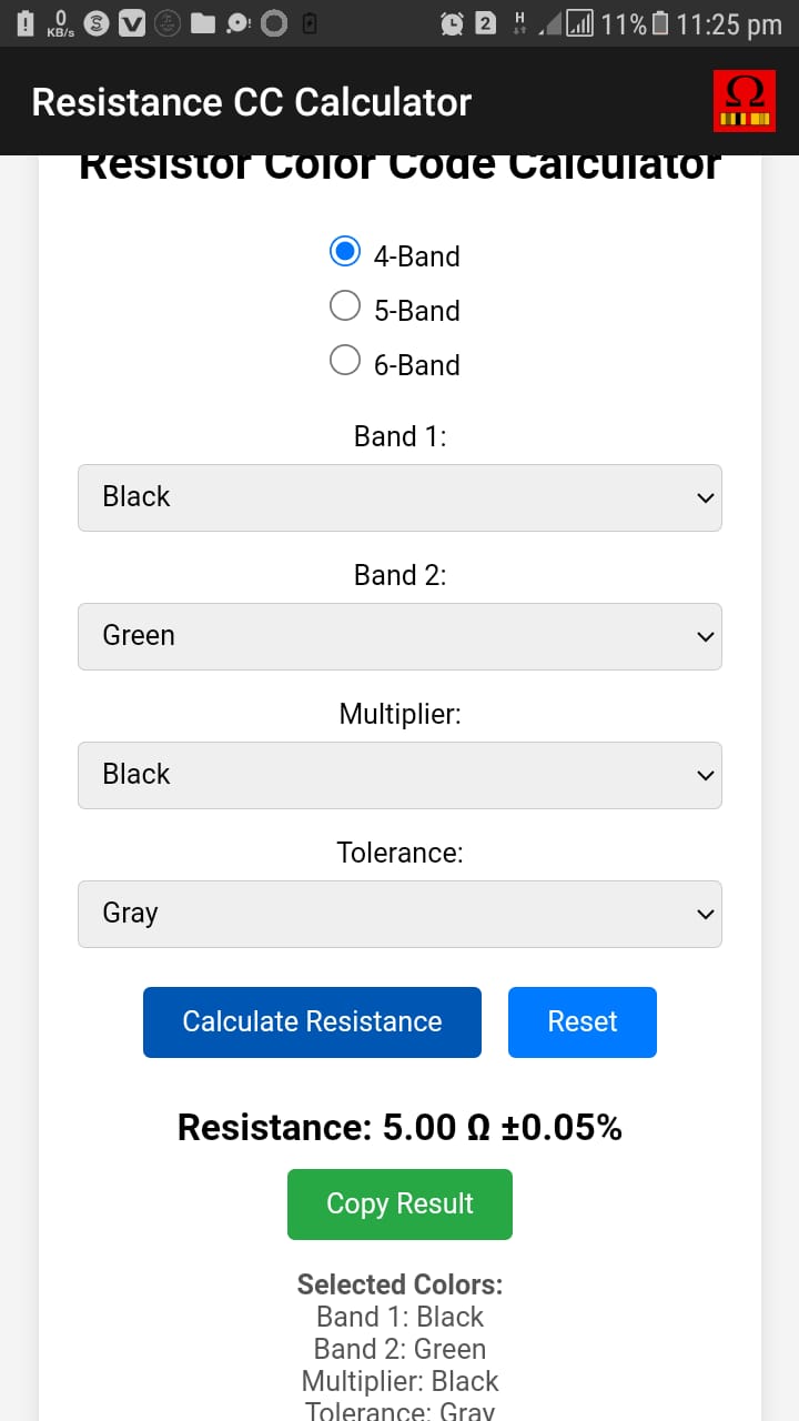 Resistance CC Calculator - Application sur Amazon Appstore