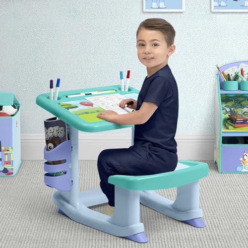 Snapklik.com : Bluey Draw And Play Desk By Delta Children Includes 10 ...