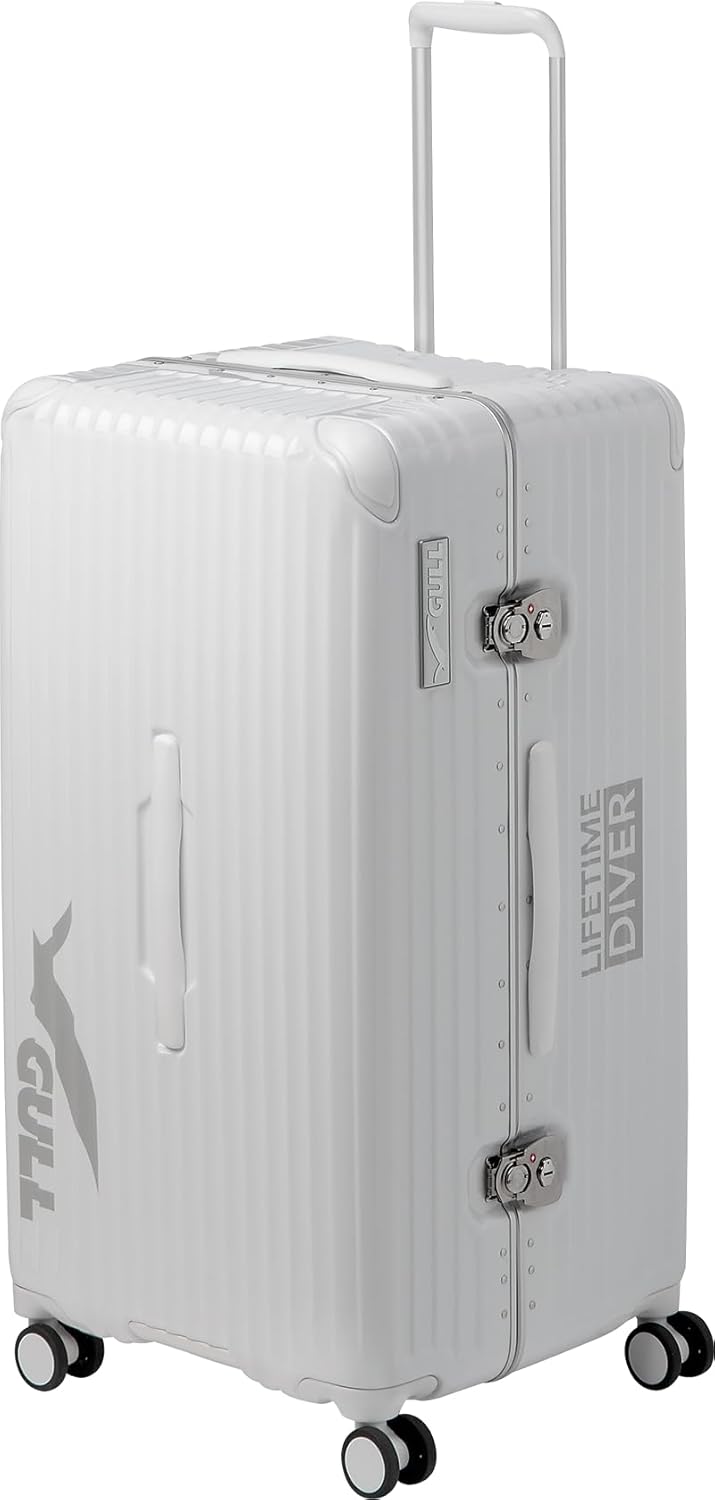 Amazon.co.jp: [GULL] ガル ハードシェル スーツケース カラー:ホワイト [GB-6506C] 外寸:H78× W42× ...