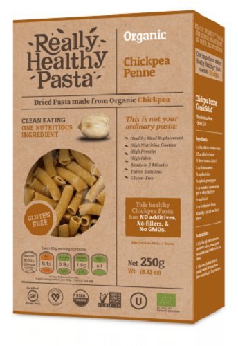 Amazon.com : Really Healthy Pasta Organic Chickpea Penne 250g (Pack of ...