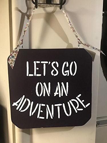 Amazon.com: Lets Go On An Adventure Wooden Sign : Home & Kitchen