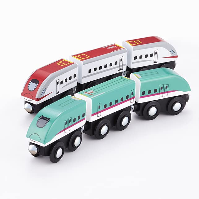 Amazon | moku TRAIN E5系はやぶさ＆E6系こまち連結セット | 車両 | おもちゃ