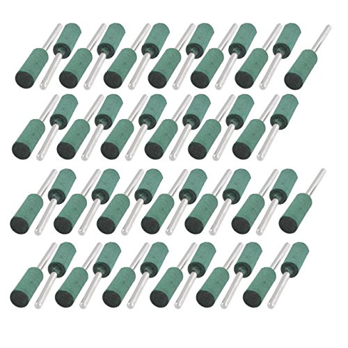 Digital Craft 50 Pcs 8mm x 20mm Green Rubber Cylinder Sanding Grinding ...