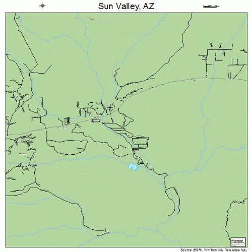 Amazon.com: Large Street & Road Map of Sun Valley, Arizona AZ - Printed ...