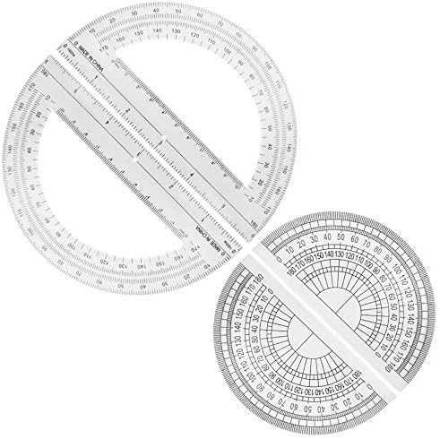 Amazon.com : EBOOT 24 Pack Plastic Protractors Bulk Math Protractor 180 ...