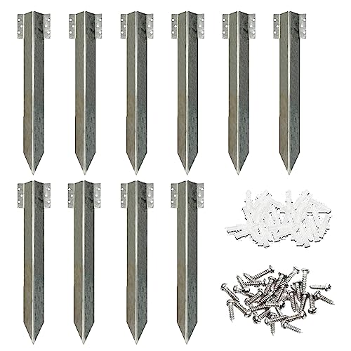 Railway Sleeper Stakes Pack of 10, Heavy Duty Steel Metal Fixing Peg ...