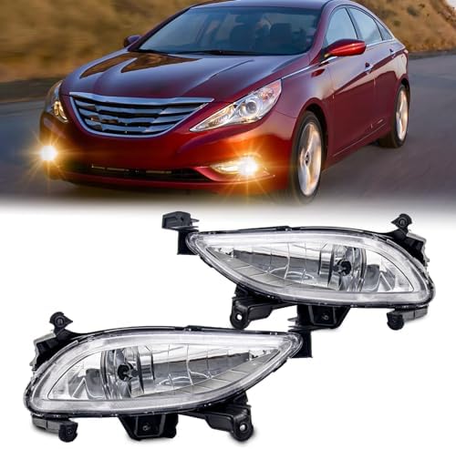 Amazon.com: WEZEMLIGHT Fog Lights Assembly Replacement For Hyundai ...