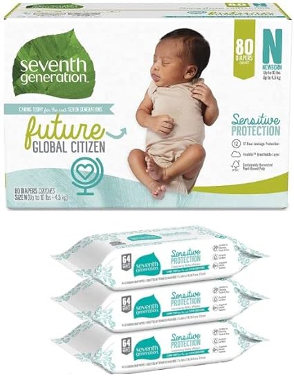 Amazon.com : Seventh Generation Baby Diapers Chlorine Free Diaper ...