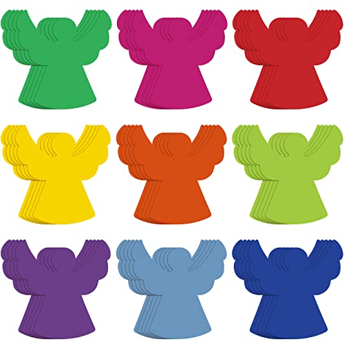 Snapklik.com : 108 Pcs Assorted Color Angel Paper Cutouts Angel Shaped ...