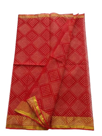 Buy Pooja Creation Womens Kota Doria Pure Cotton Rajasthani Bandhani ...