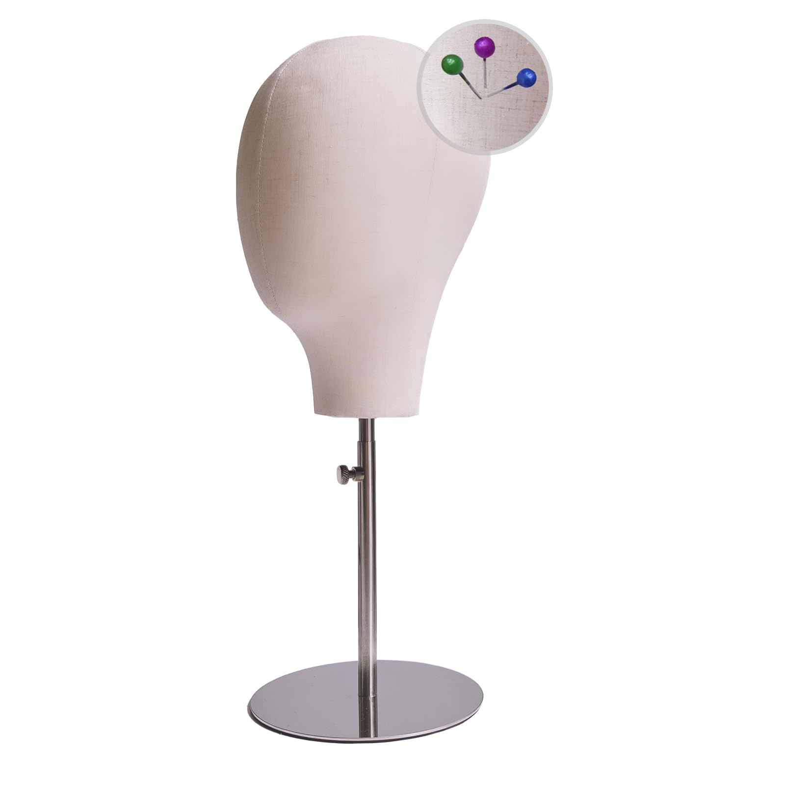 Amazon.com: CHADWICK Wig Head Stand with Mannequin Head, 21 Inch Wig ...