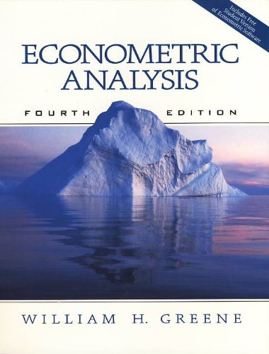 Econometric Analysis - Fourth 4th Edition, CD Included: Greene, William ...