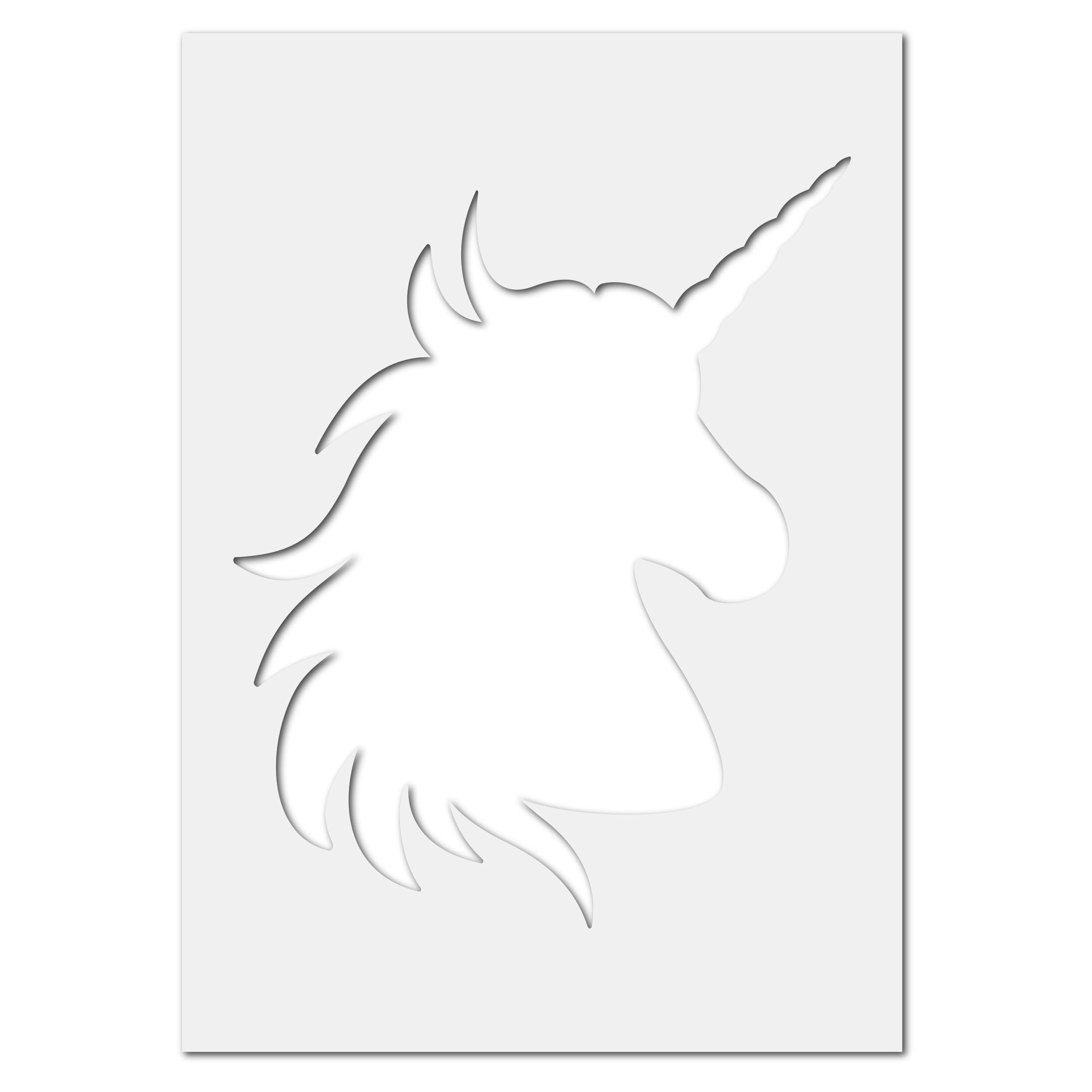 Unicorn Outline Stencil Face Unicorn Face Paint Gallery Of Ideas