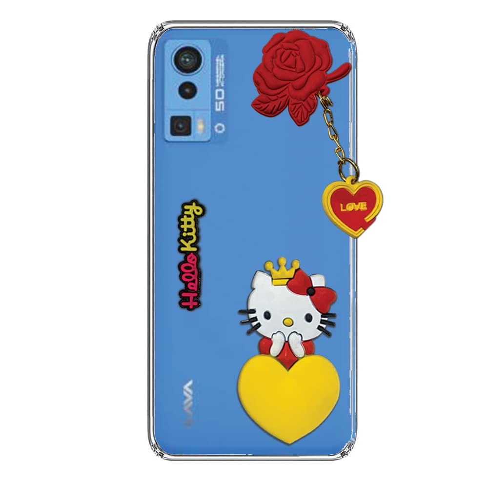 Etechnic Transparent 3D Girlish Soft Flexible Silicon Hello Kitty Back ...