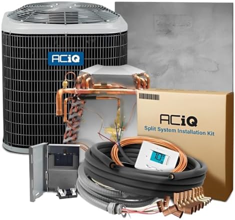 Amazon.com: ACiQ 14.3 SEER2 1.5 Ton Single Stage Air Conditioner Condenser & Evaporator Coil w ...
