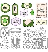 Amazon.com: GLOBLELAND Postage Stamp Backgrounds Frame Cutting Dies for ...
