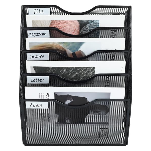 Snapklik.com : EasyPAG Hanging Wall File Organizer 5 Pocket Mesh Office ...