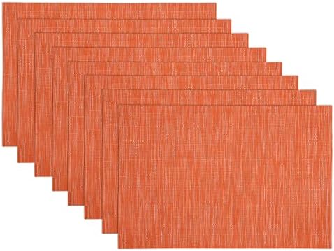 Amazon.com: SHACOS Placemats Set of 8 Woven Vinyl Place Mats for Dining ...