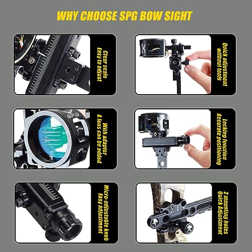 Snapklik.com : SPG Compound Bow Sights, Bow Sights For Compound Bows 1 ...