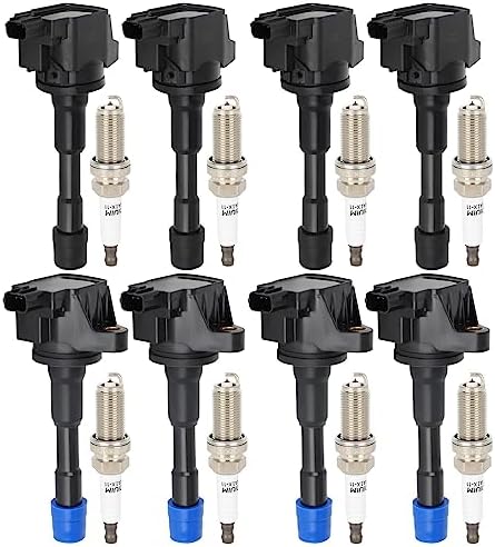 Amazon.com: ECCPP UF627 8 ignition coils with 8 iridium Spark Plugs for Honda 2010 2011 Insight ...