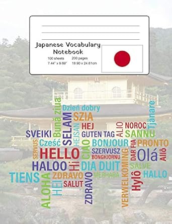 Japanese Vocabulary Notebook: Split page layout for easy and consistent ...